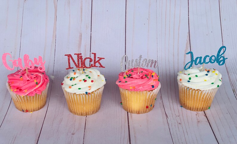 Cupcake Toppers/ Custom Cupcake Topper/ Personalized Cupcake - Etsy