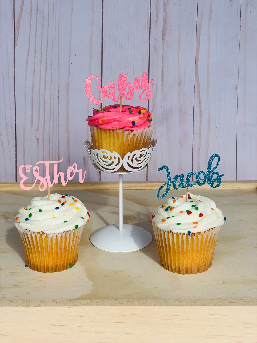 Cupcake Toppers/ Custom Cupcake Topper/ Personalized Cupcake Toppers ...