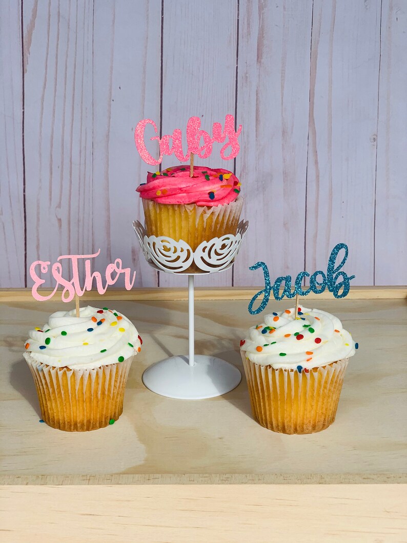 Cupcake Toppers/ Custom Cupcake Topper/ Personalized Cupcake - Etsy