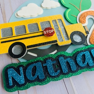 Bus Cake Topper/ School Bus Cake Topper/ Wheel on the Bus Cake Topper ...