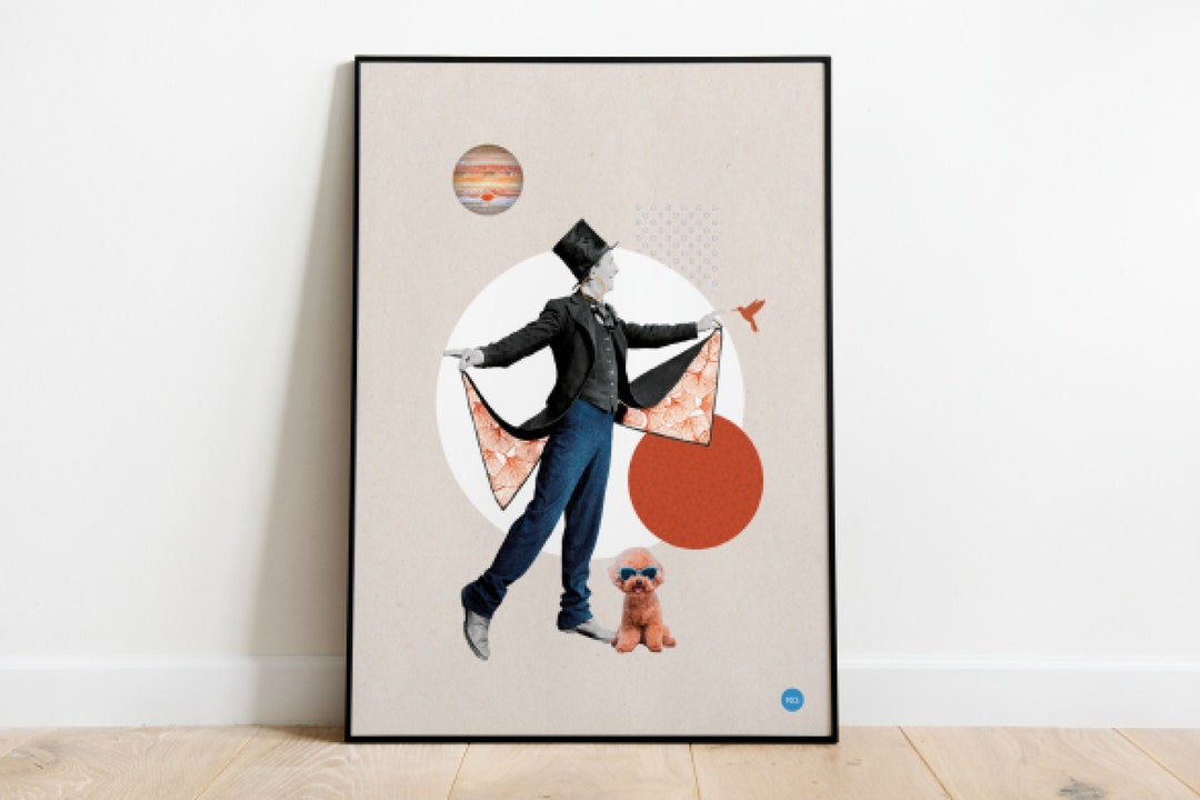 Reverence Vintage Art Collage Poster - Etsy