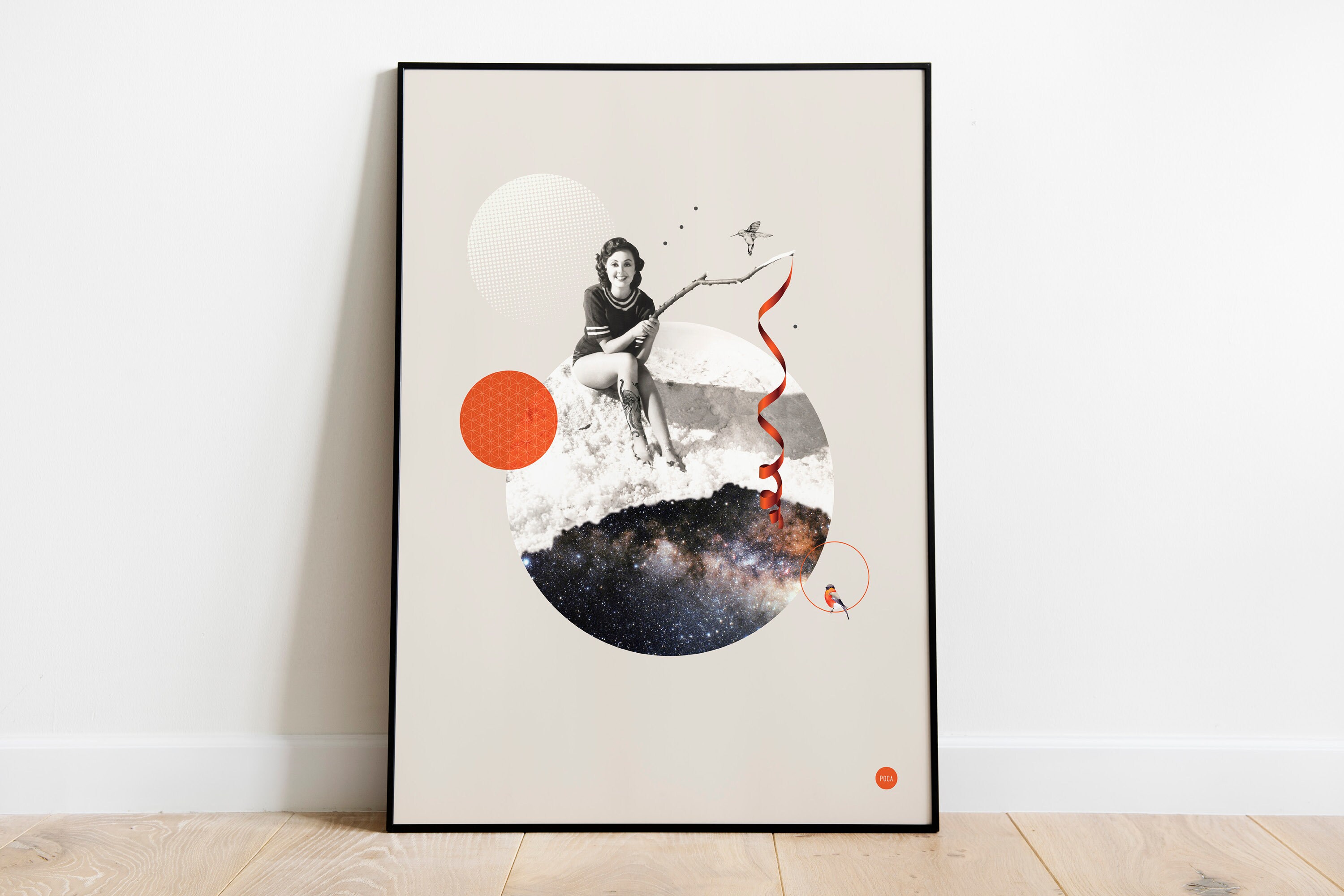 Affiche collage art vintage Recreation - Etsy France