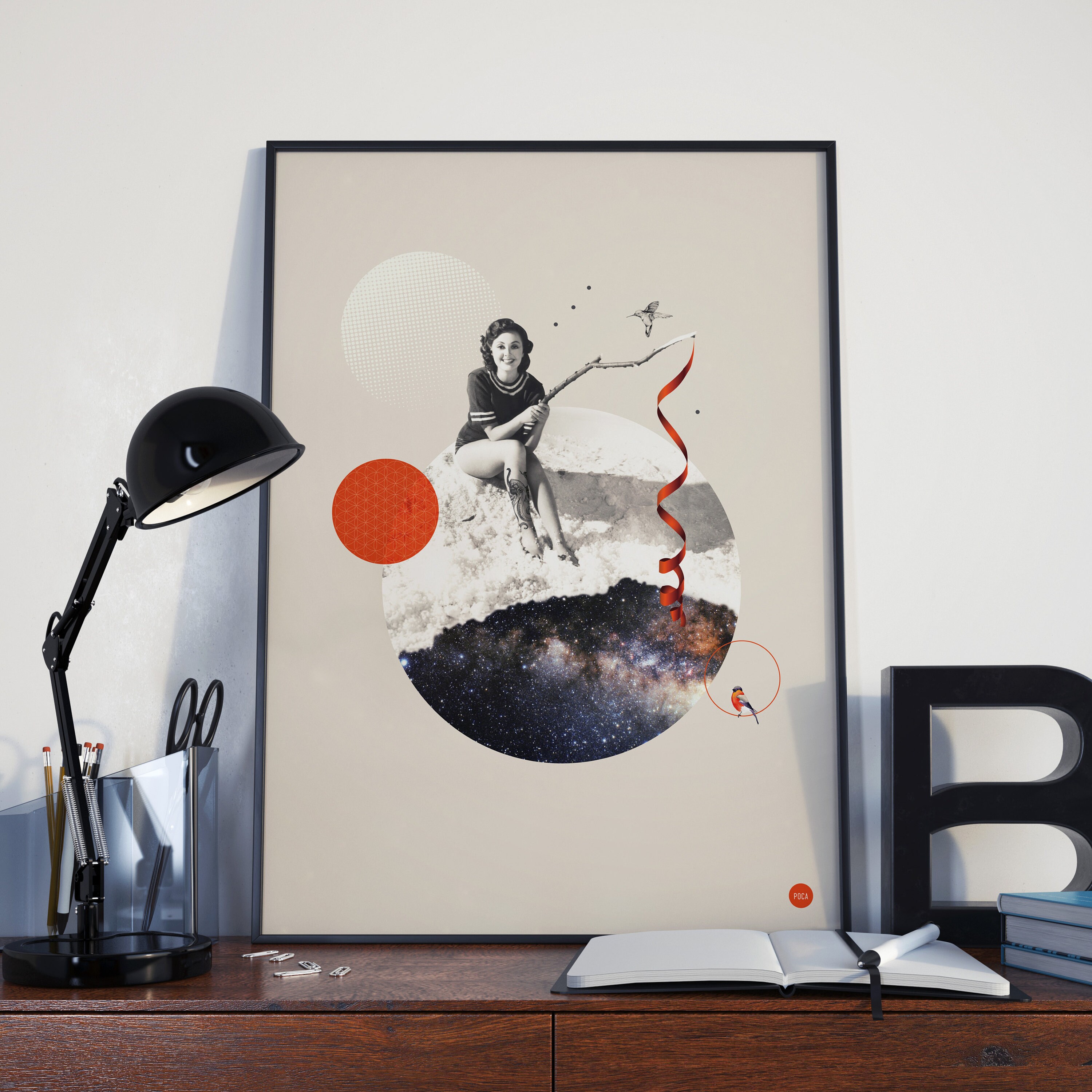 Affiche RE-CREATION A3 collage art print retro vintage - Etsy France