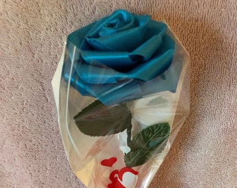 Blue Satin Roses - Etsy