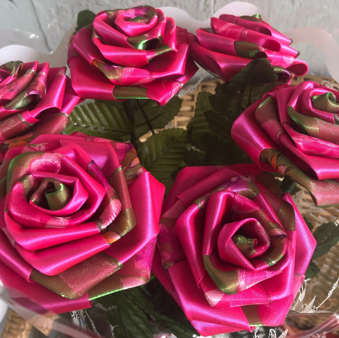 Raspberry Spring 6 Rose Gift Set - Etsy