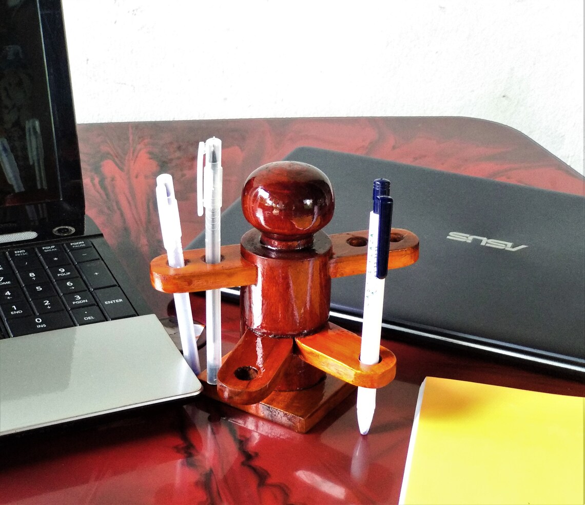 Wooden Pen / Pencil Holder for Table Decor - Etsy