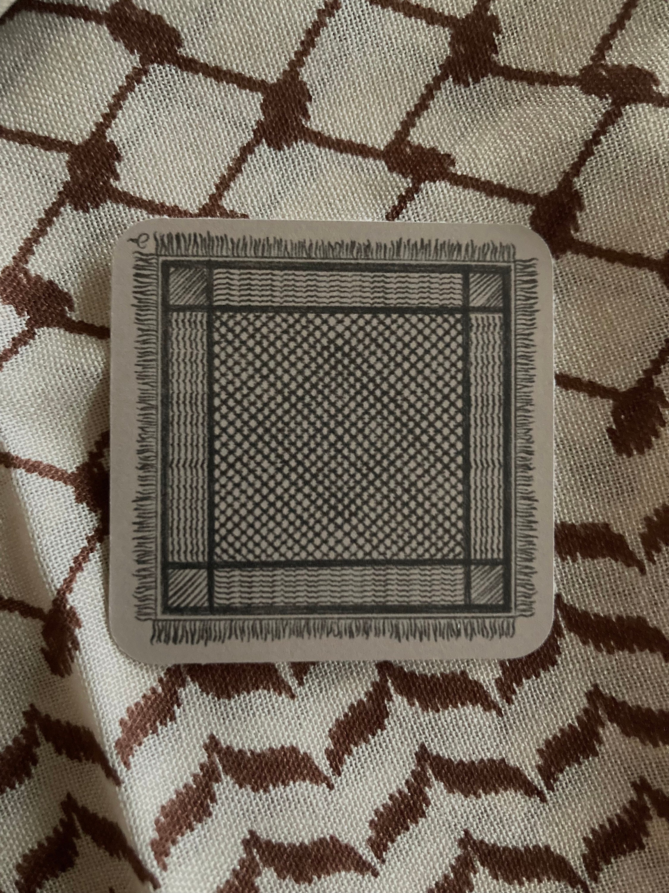 Keffiyeh Sticker, Palestine Sticker, Eco-friendly Sticker - Etsy