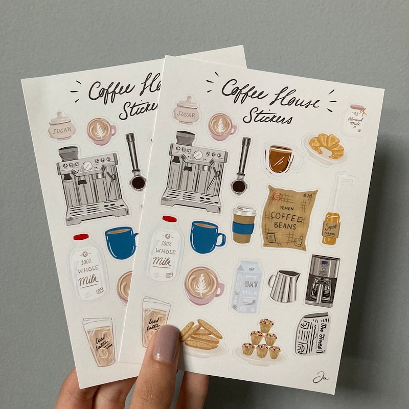 Coffee Stickers - Etsy