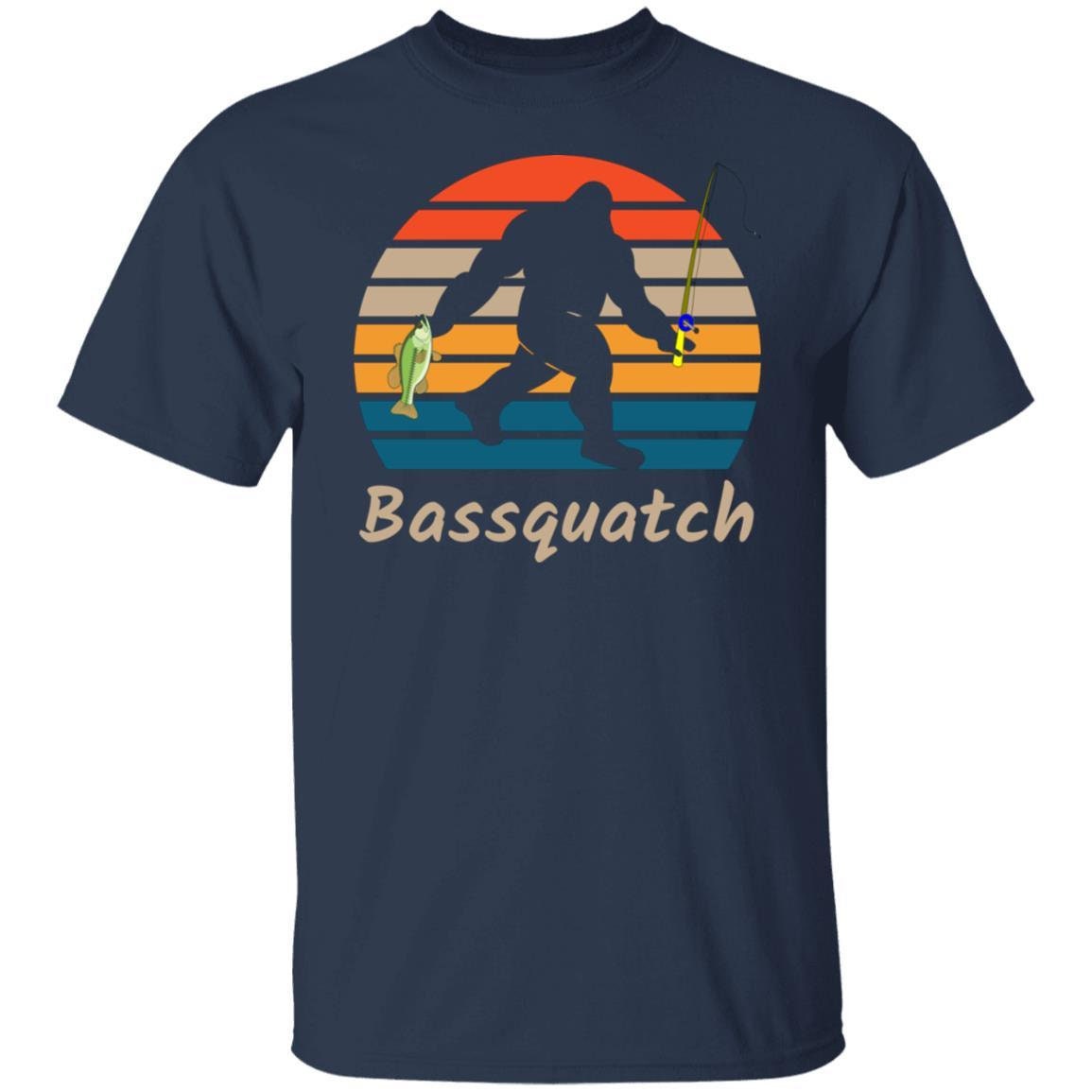 Bassquatch Funny Fishing T-shirt - Etsy