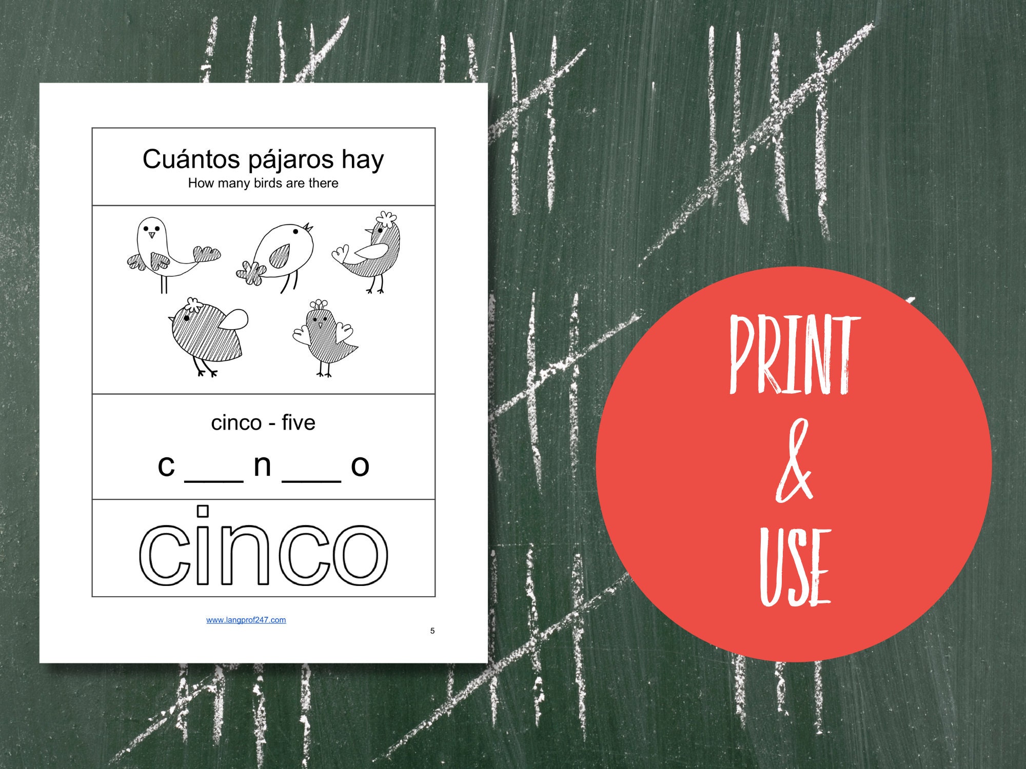 Spanish "how Many" Worksheets | Spanish Worksheets for Kids - Etsy