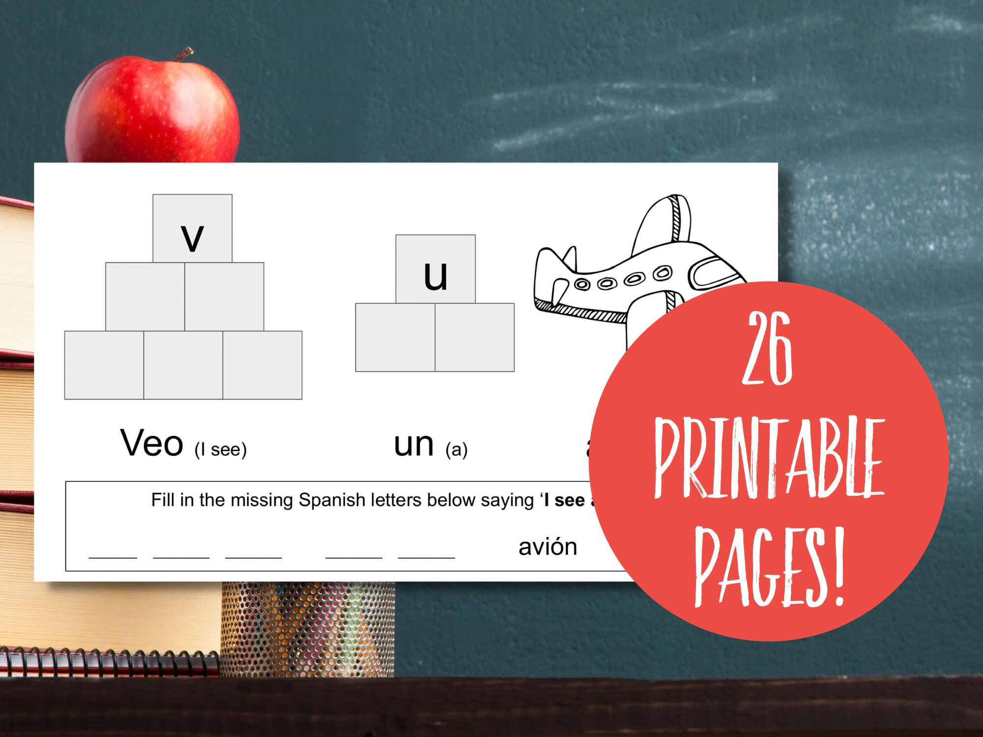 Spanish Reading Pyramids for Soy and Veo | Spanish Worksheets for Kids ...