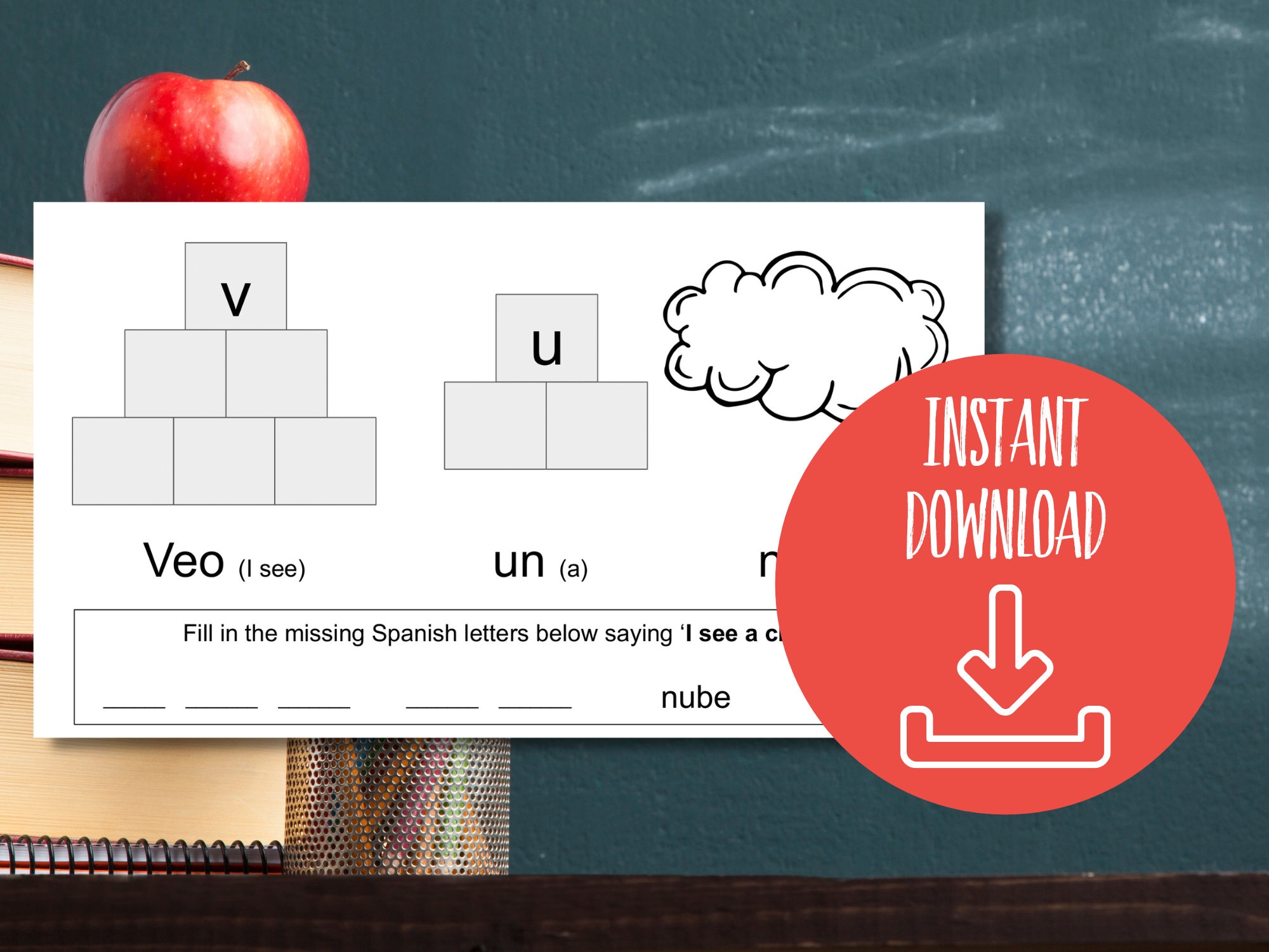 Spanish Reading Pyramids for Soy and Veo | Spanish Worksheets for Kids ...