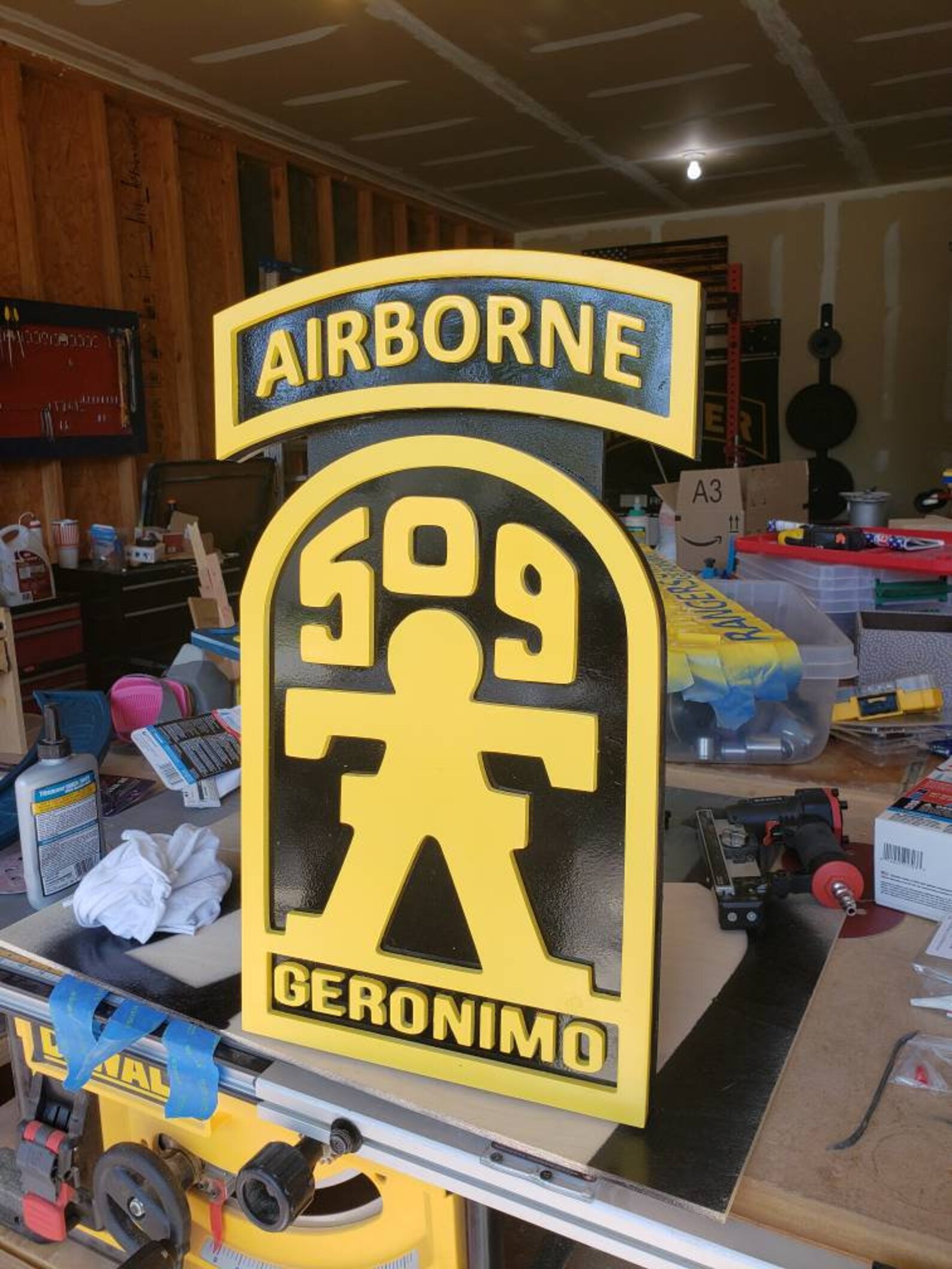 509th PIR "geronimo" Wall Sign - Etsy