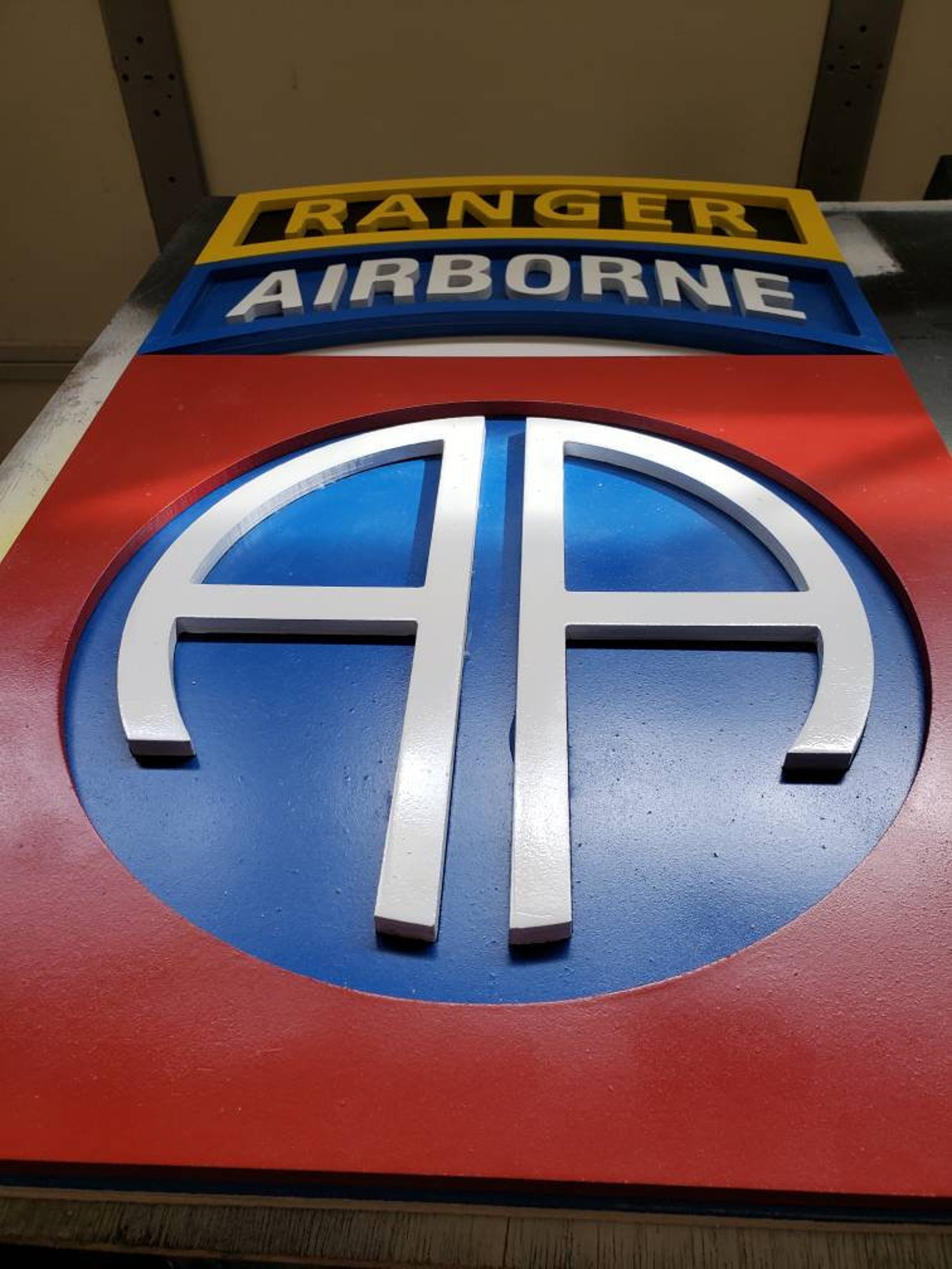 82nd Airborne Division W/ranger Tab Wall Sign - 23" X 16" - Etsy