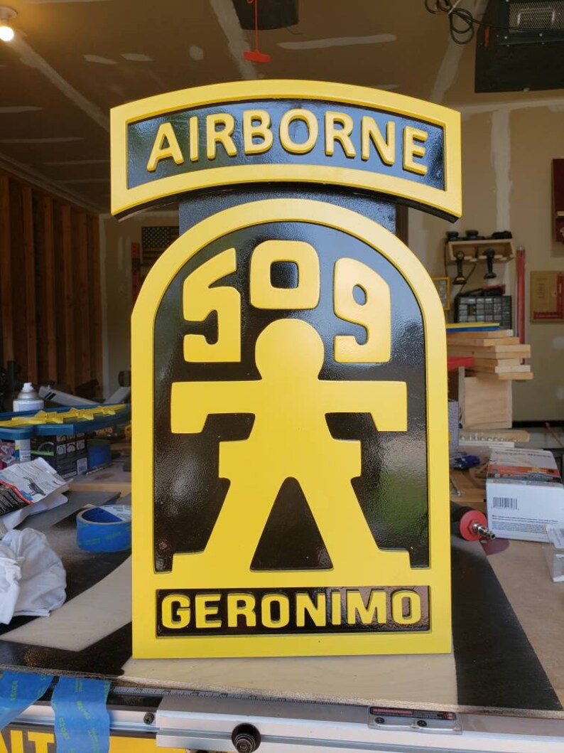 509th PIR "geronimo" Wall Sign - Etsy