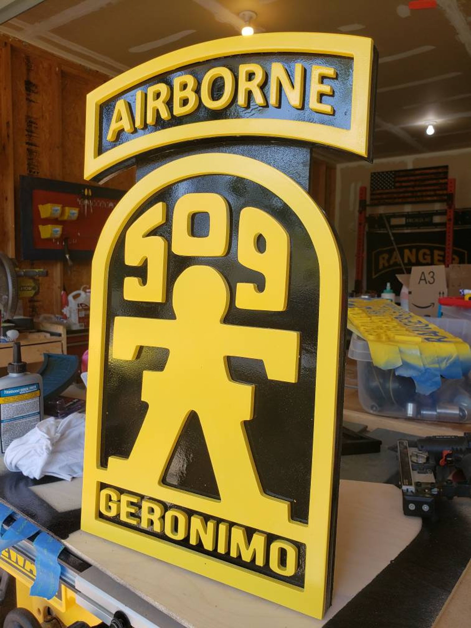 509th PIR "geronimo" Wall Sign - Etsy