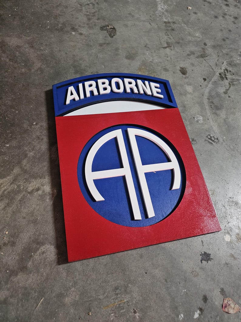 82d Airborne Division Wall/desk Sign (medium - 13" X 9") - Etsy