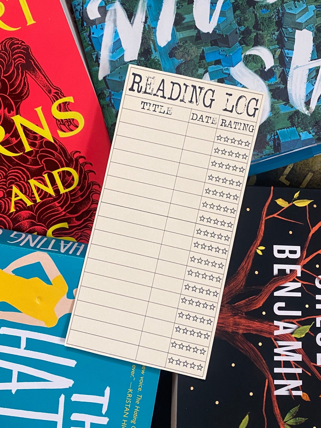 Library Card Bookmark | Reading Log Bookmark | Vintage Library Card ...