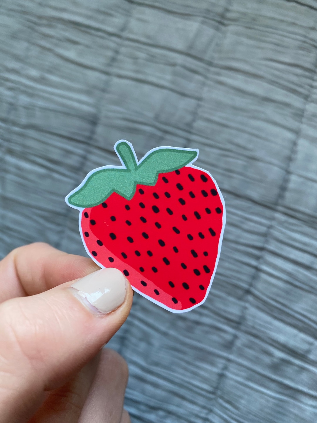 Cute Strawberry Sticker || Cute Sticker || Fruit Sticker || Laptop ...