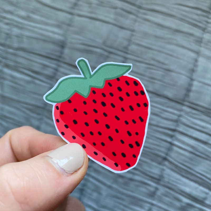 Strawberry Stickers - Etsy