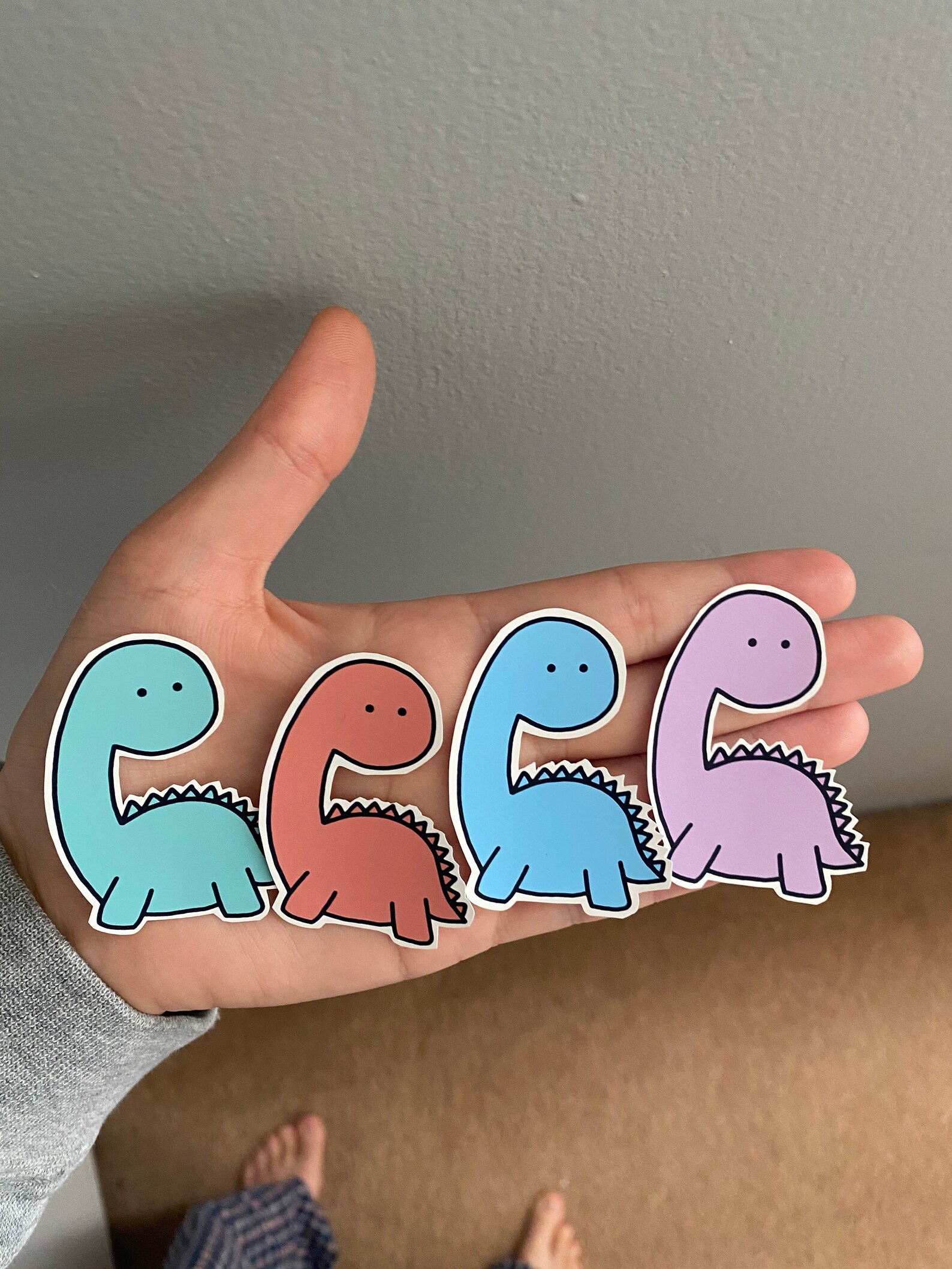 Tiny Dinosaur Sticker Pack Sticker Pack Stickers for Kids | Etsy