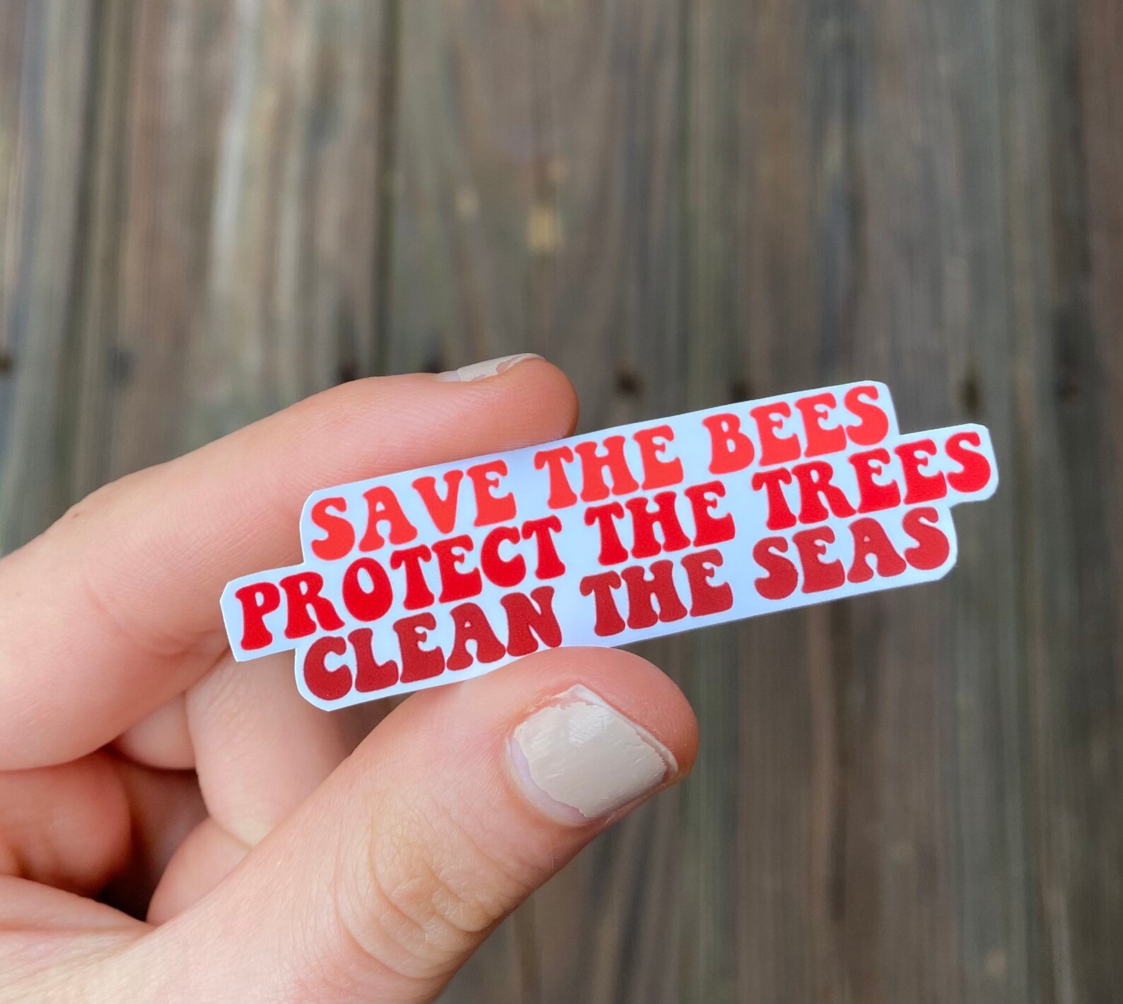 Save the Bees // Protect the Trees // Clean the Seas // - Etsy
