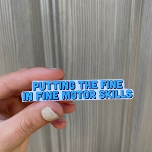 Putting the Fine in Fine Motor Skills Sticker // Occupational Therapy ...