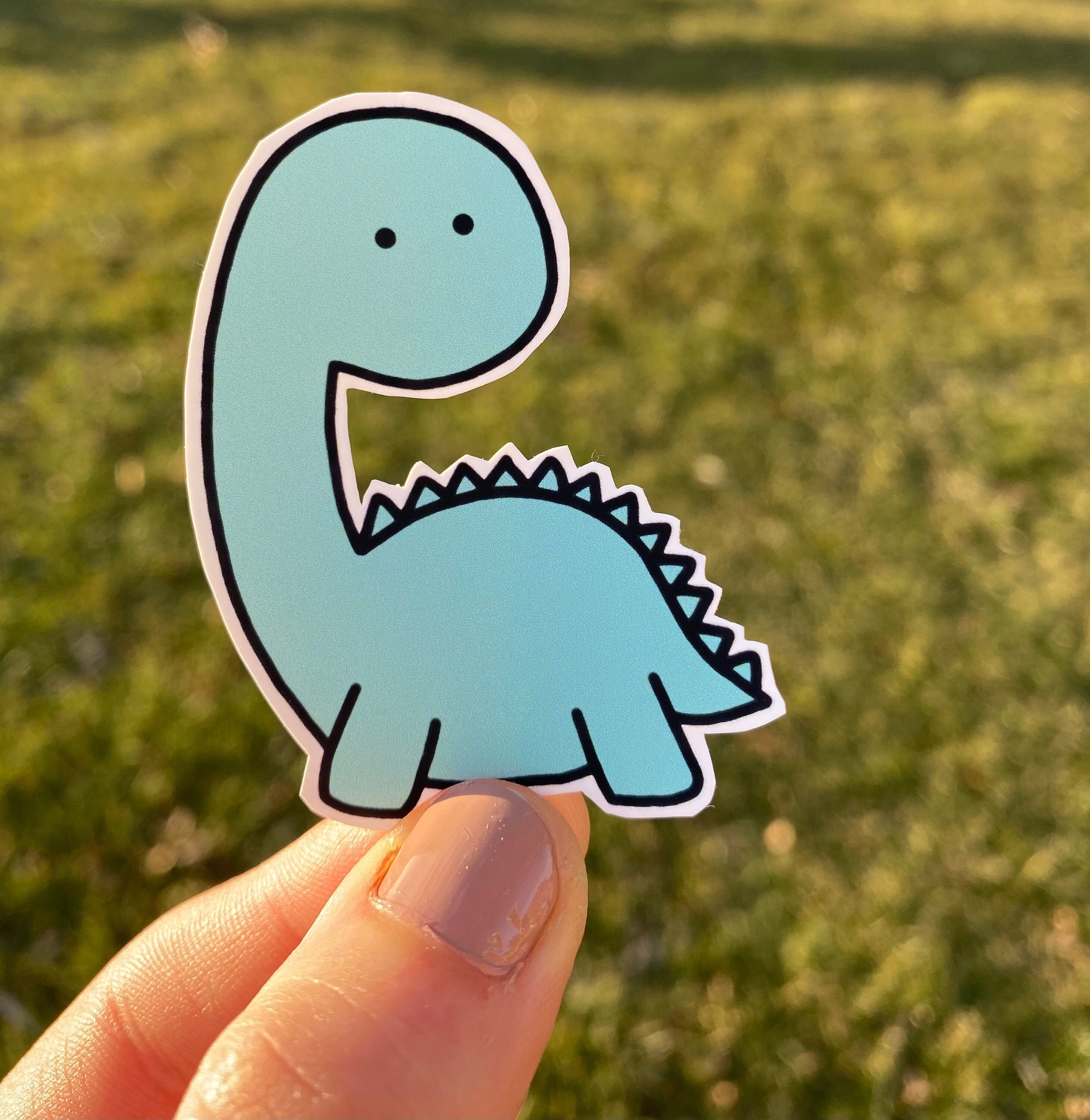 Tiny Dino Sticker Weatherproof Sticker Sticker for Kids - Etsy