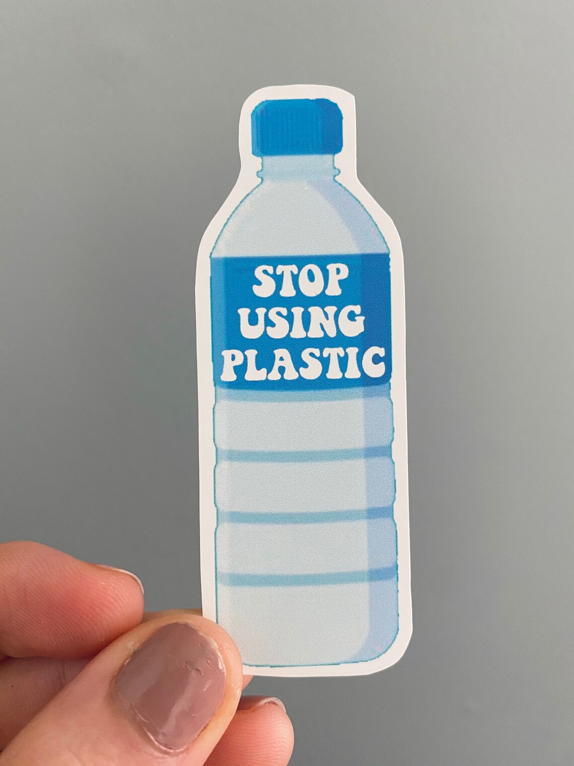 Stop Using Plastic Waterbottle Sticker Environmental Sticker VSCO ...