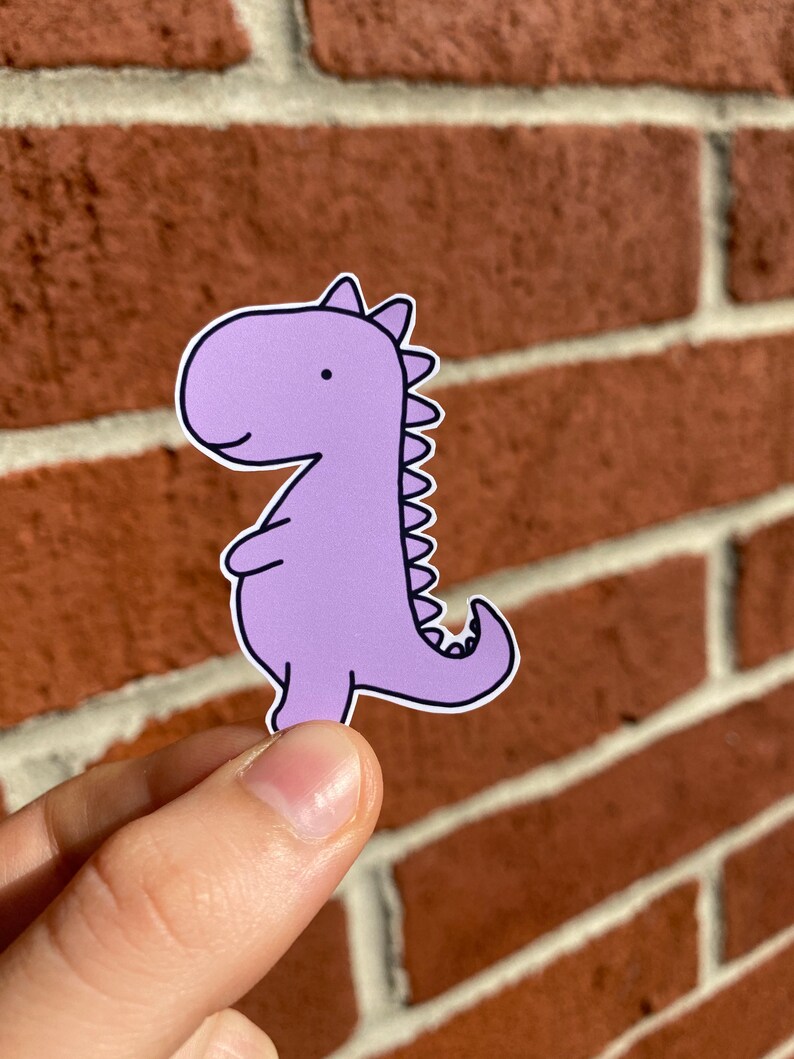 Tiny T-rex Sticker Weatherproof Sticker Sticker for Kids - Etsy