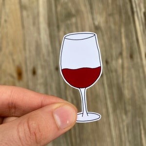Wine Glass Sticker // Mom Sticker // Wine // Girls Night // Fun Sticker ...