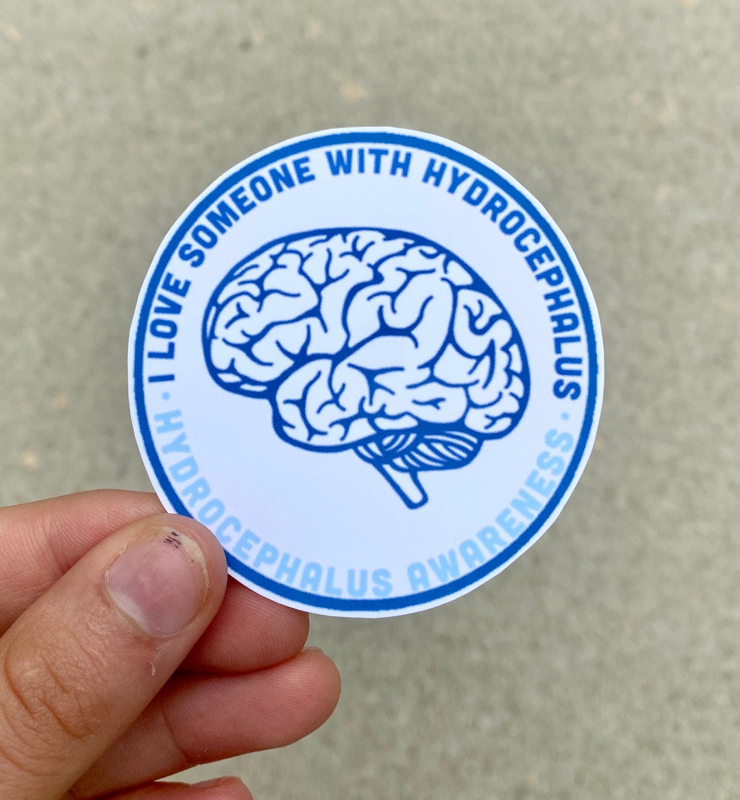 Hydrocephalus Awareness Sticker // Blue // I Love Someone With ...