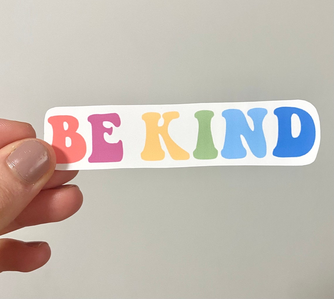 Be Kind Groovy Sticker VSCO Aesthetic Hydroflask | Etsy