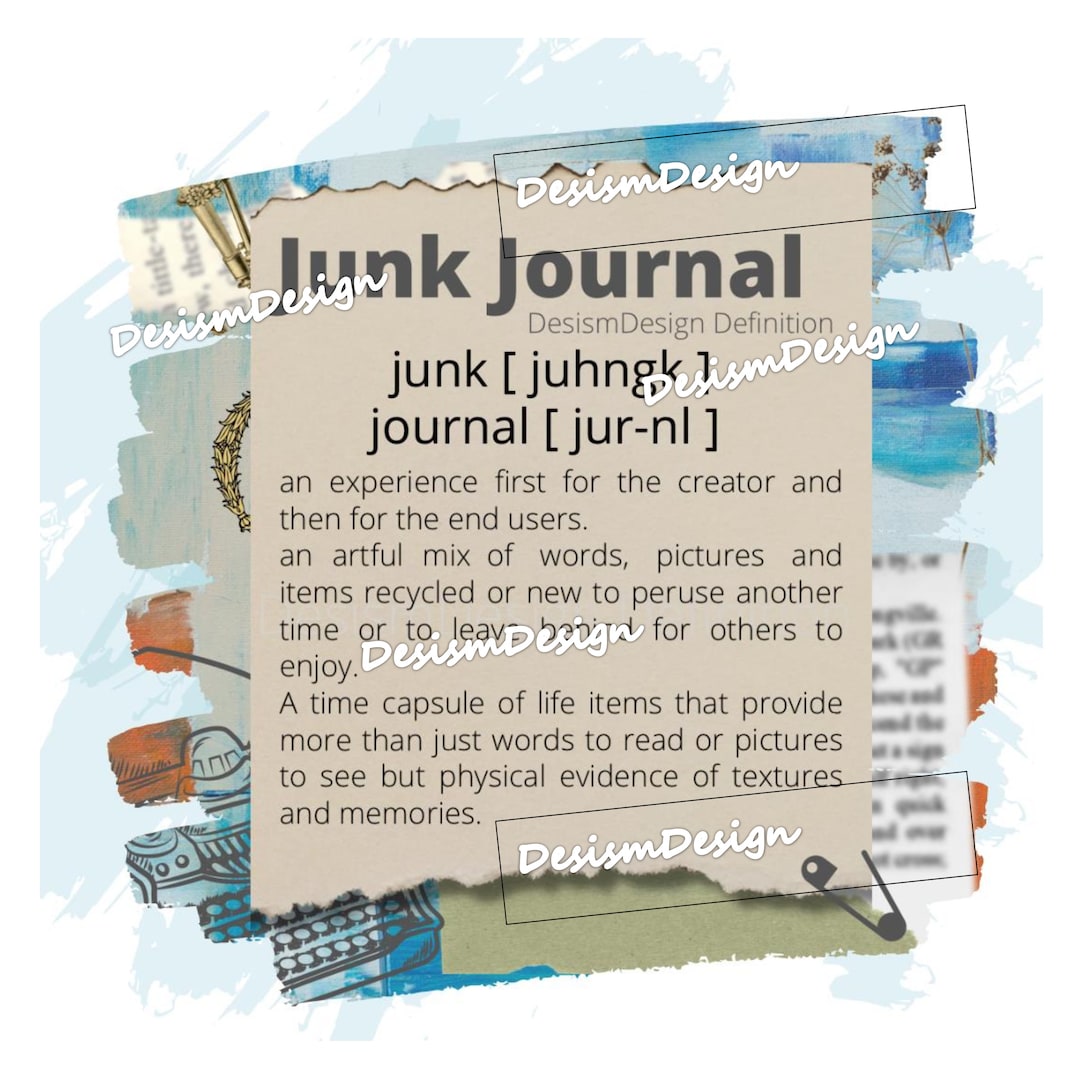 Downloadable Digital Junk Journal Definition - Etsy