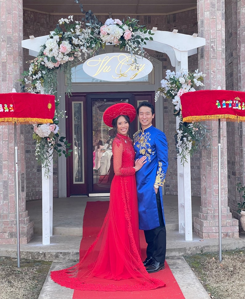 Modern Elegant Vietnamese Wedding Sign | Dinh Hon | Tan Hon | Vu Quy ...
