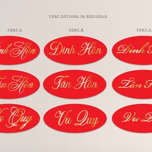 Modern Elegant Vietnamese Wedding Sign Dinh Hon Tan Hon - Etsy
