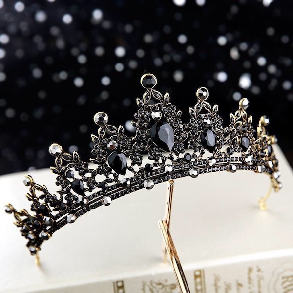 Black Tiara - Etsy
