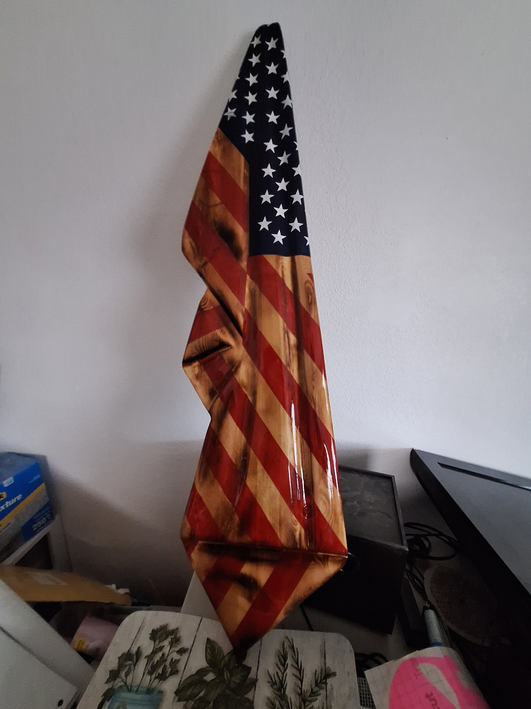 Wooden Draped Flag - Etsy