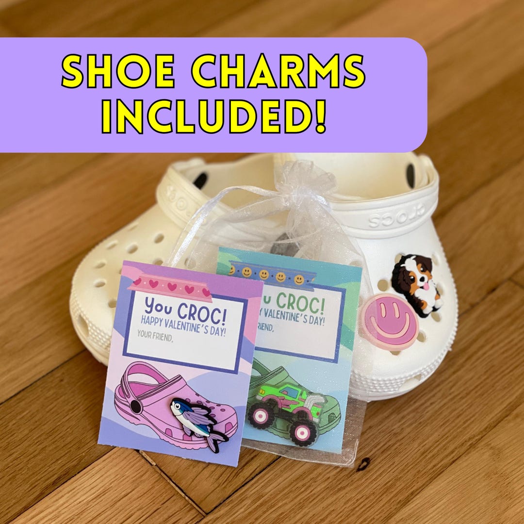 Croc Charm Valentine Shoe Charms You Croc Class Valentine Choose Your ...