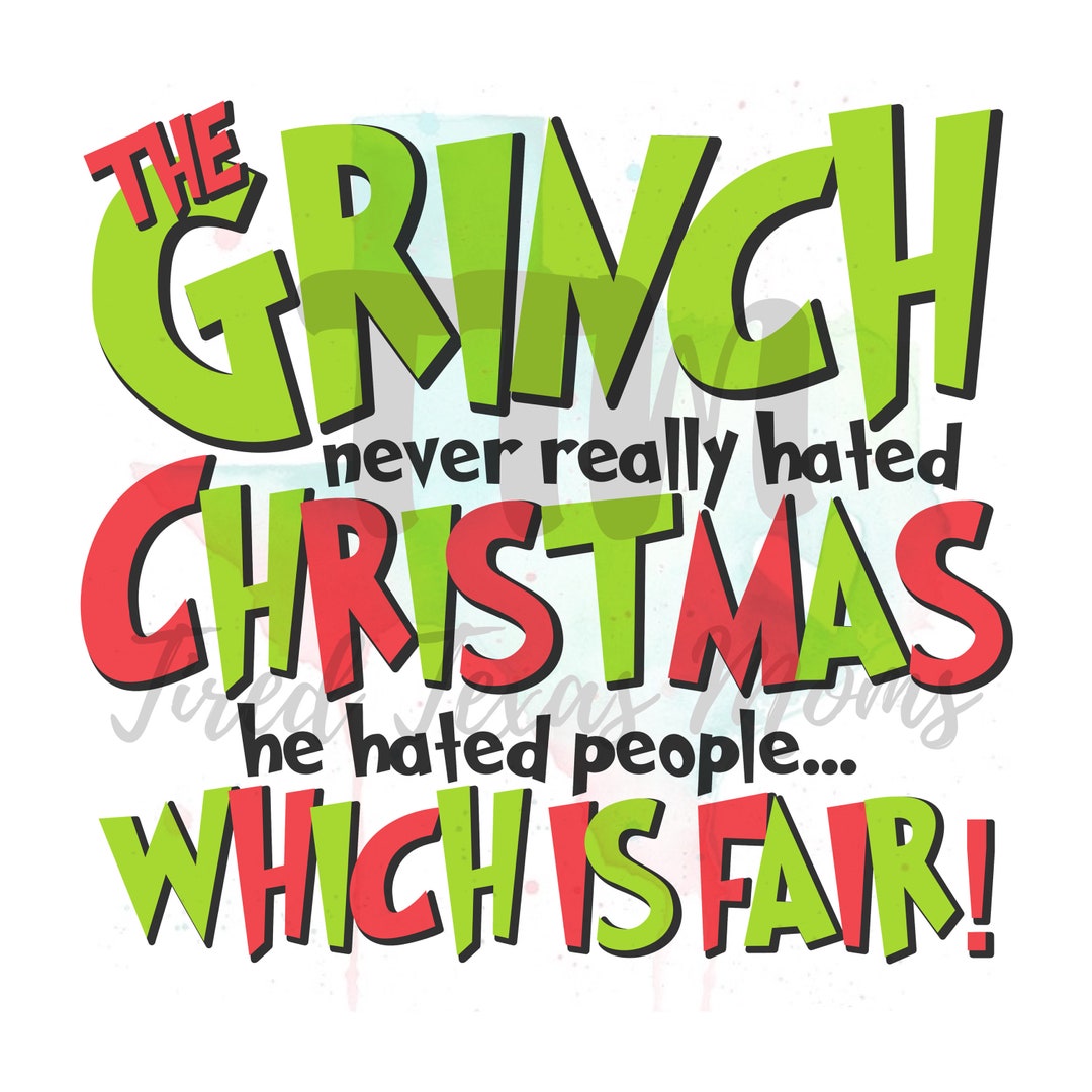 The Mean Green One Hated People Sublimation Transfer Ready to Press ...