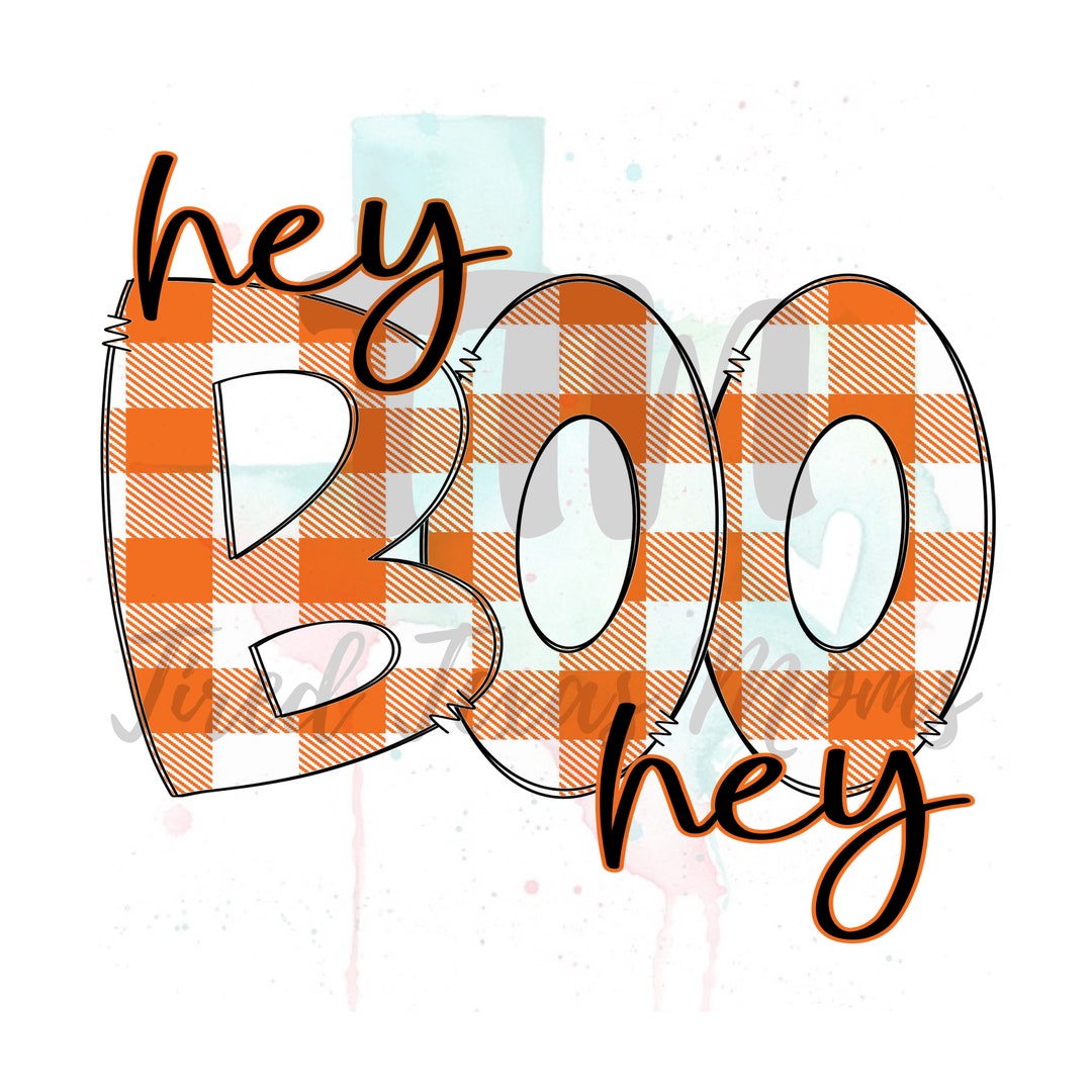 Hey Boo Hey Sublimation Transfer Ready to Press Fall - Etsy