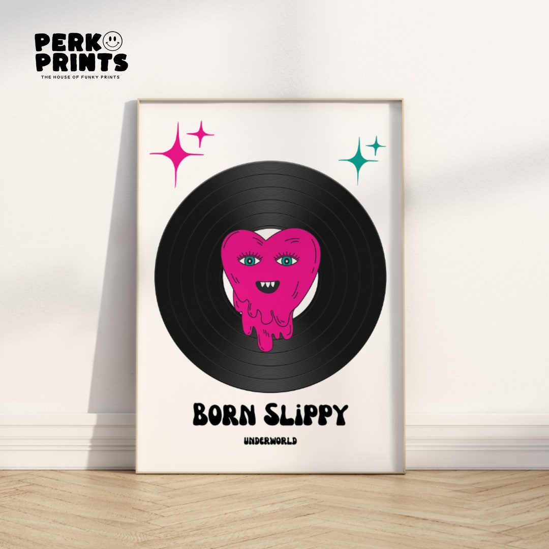 Born Slippy Inspired by Underworld Techno Disco House Music Lover Art ...