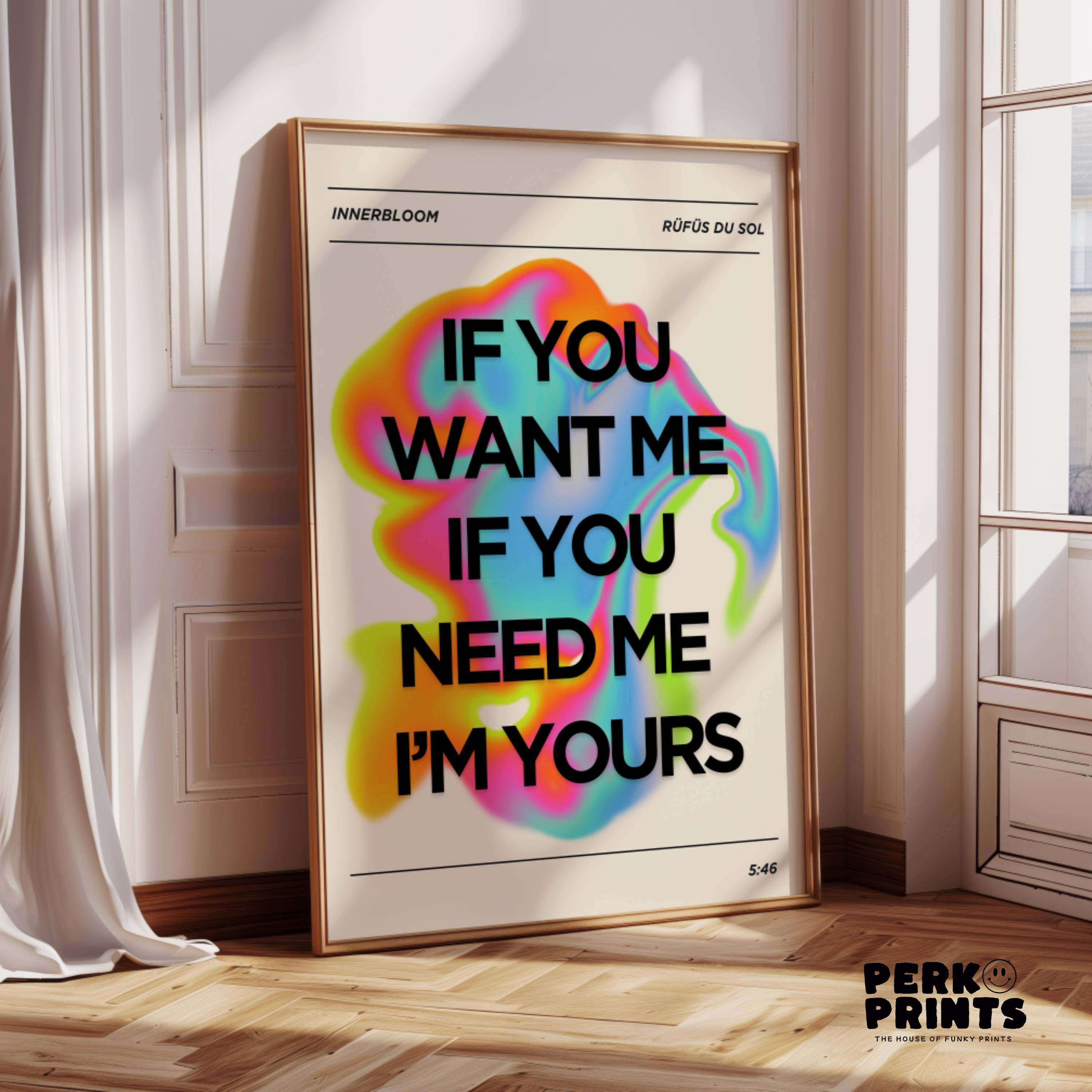 Innerbloom Poster for Rufus Du Sol Lovers Perfect Wall Art for House EDM | Festival Rave Art ...