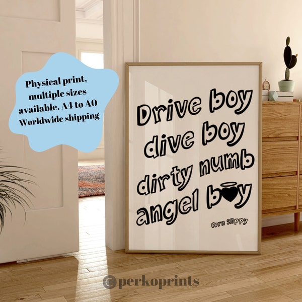 Born Slippy Lyrics - Etsy