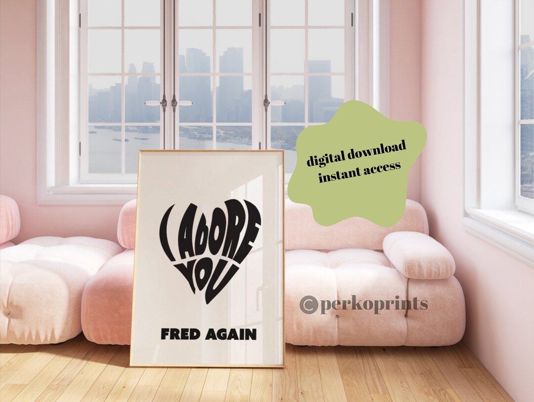 FRED AGAIN // I Adore You Obongjayar // Glastonbury - Etsy UK