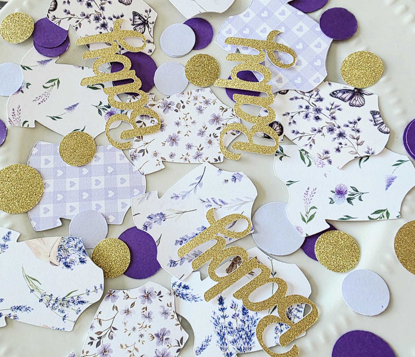 Lavender Baby Shower/lavender Baby Banner/purple Baby Shower Decor/baby ...