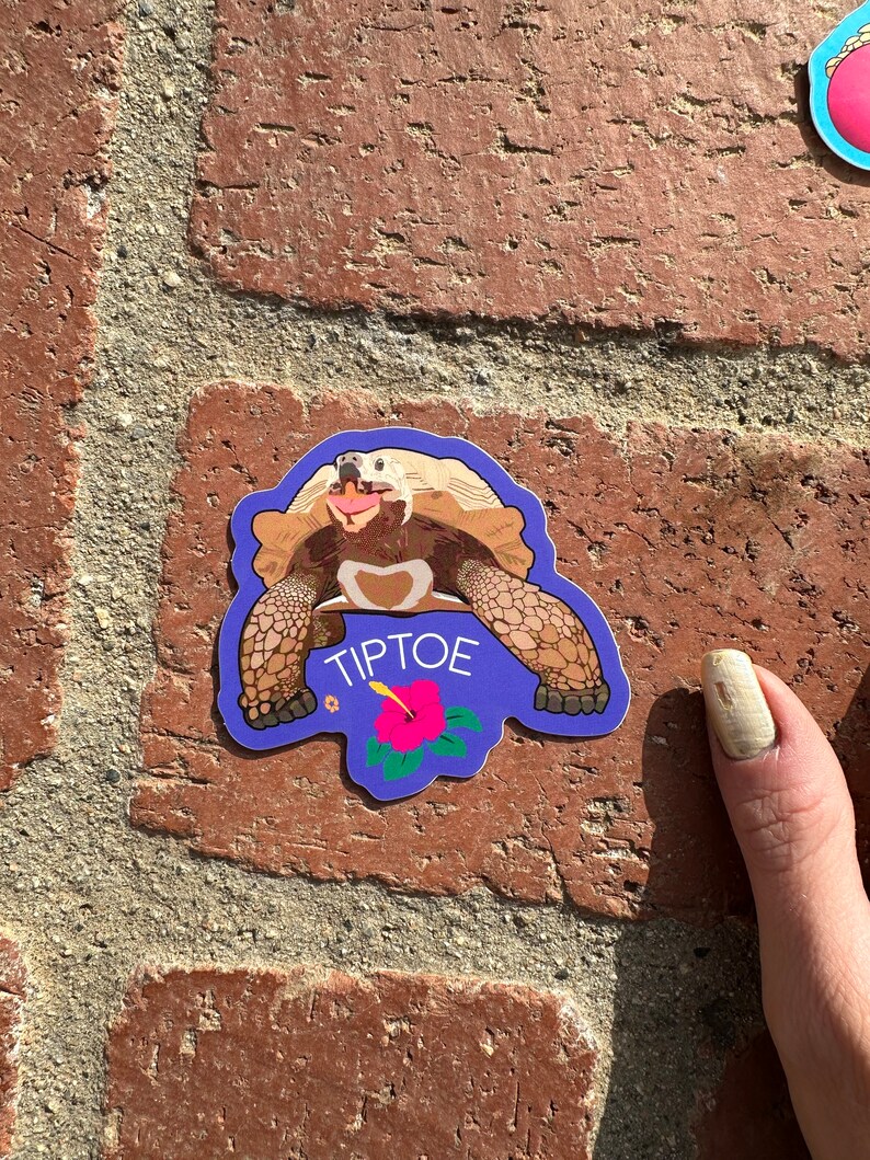 Tiptoe Sticker - Etsy