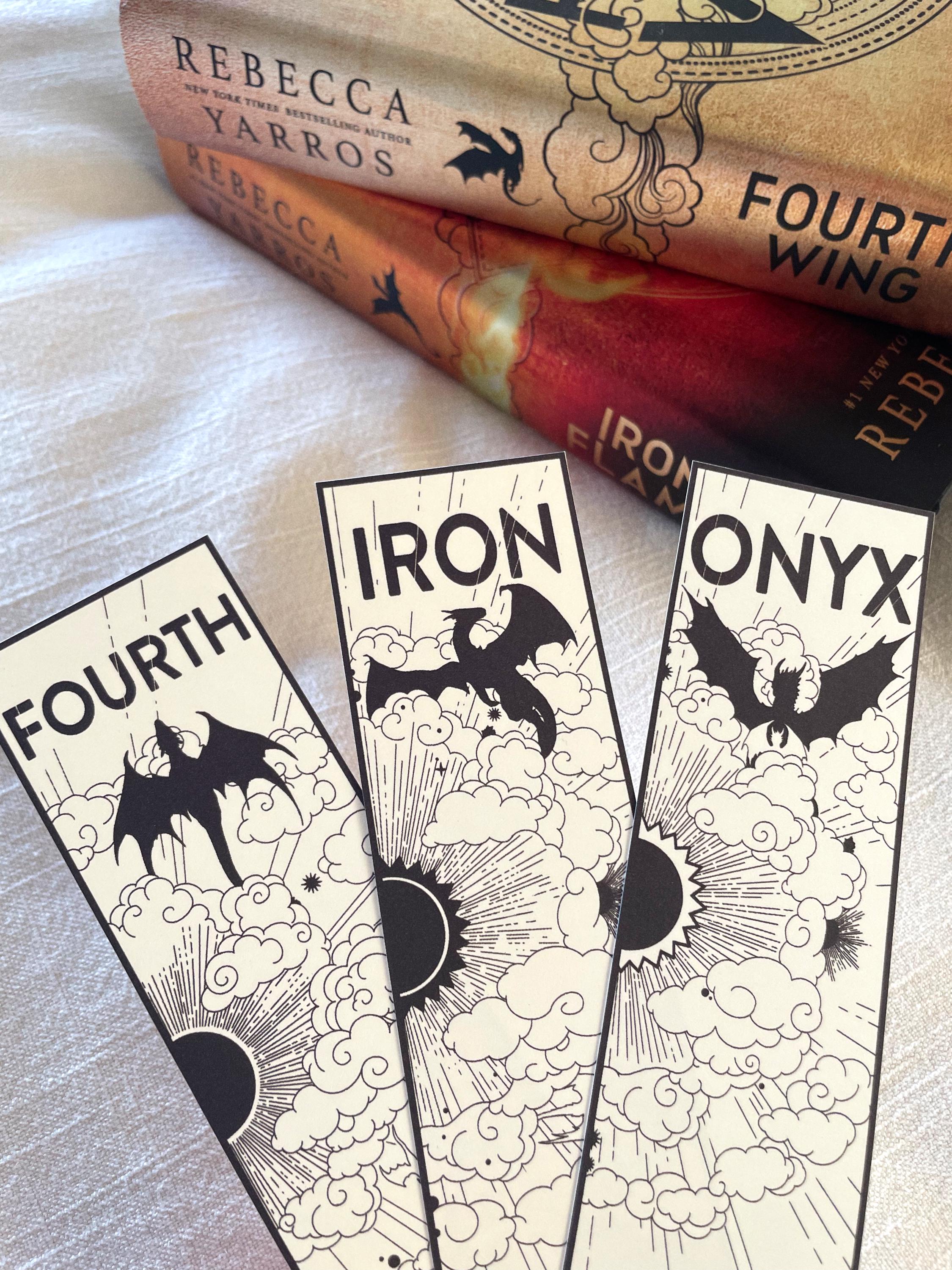 Set of 3 Printable Fourth Wing Bookmarks - Instant Digital Download - Etsy