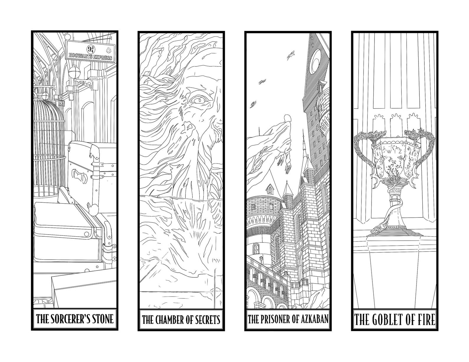 Set of 7, Printable Bookmarks - Etsy