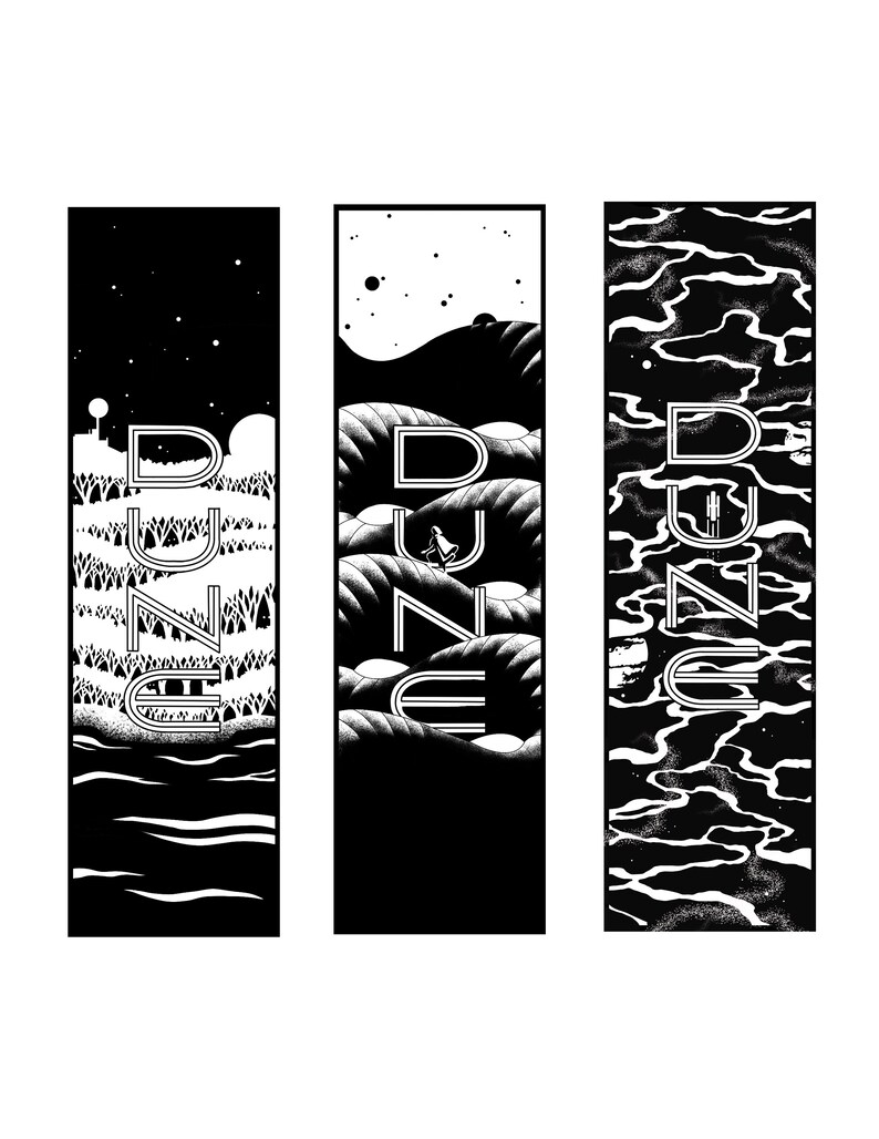 Set of 6 Printable Dune Bookmarks - Etsy